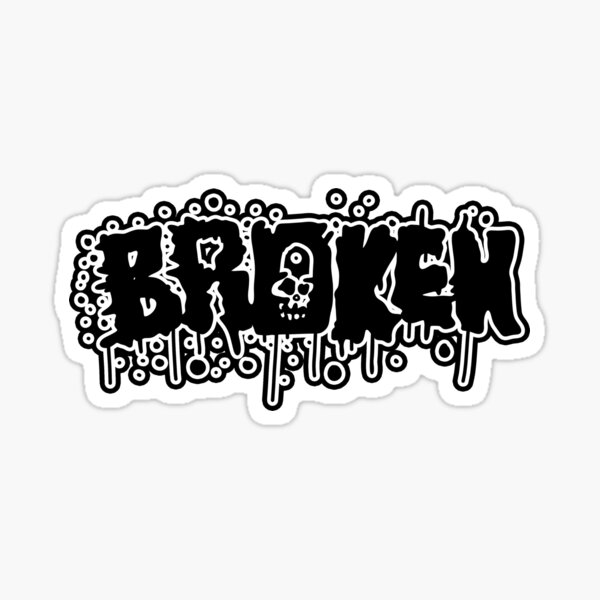 "Broken" Sticker by artslaves | Redbubble