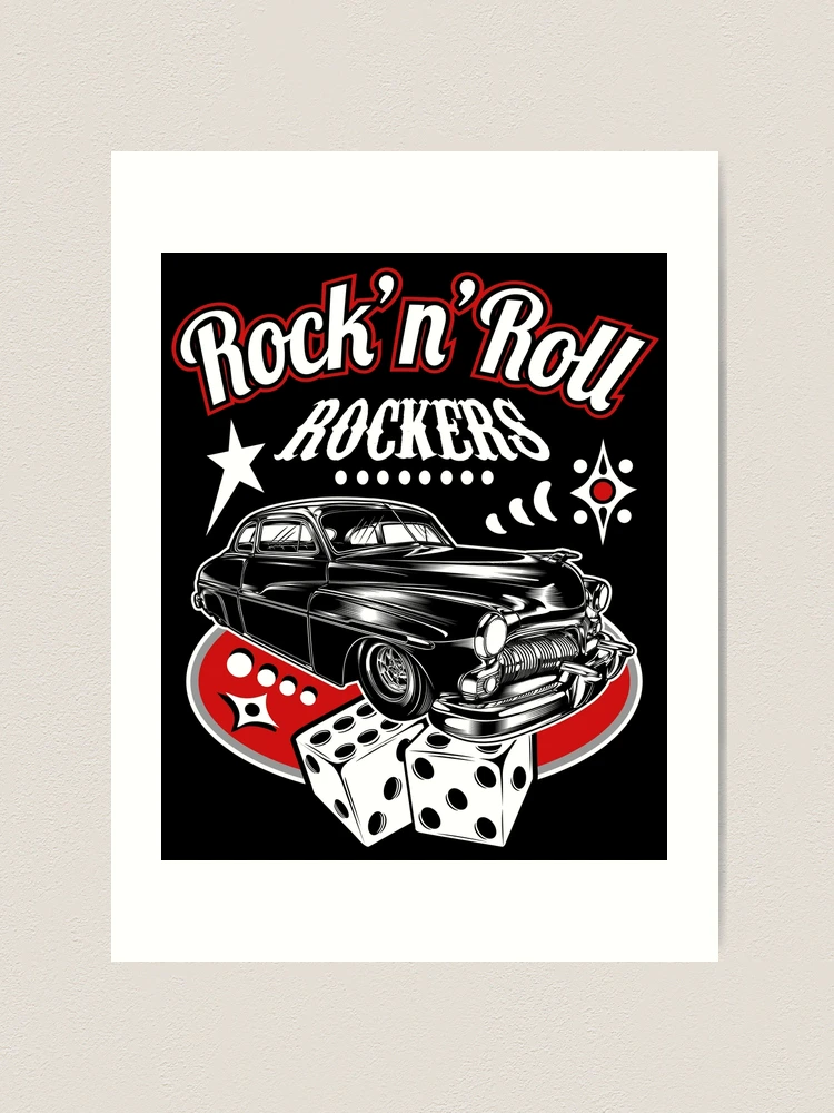 Rockabilly Car Art Rockabilly Wandbilder Auf Leinwand, Poster Und Mehr