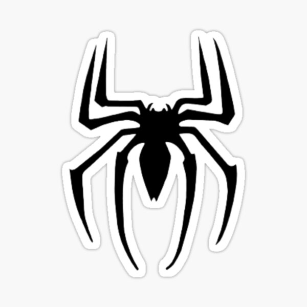 "black Spider Essential" Sticker for Sale by xMohamed2 | Redbubble