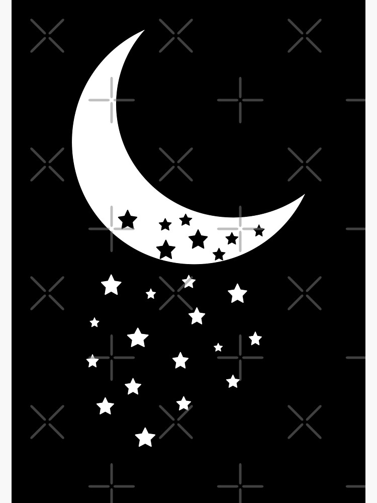 "Star Rain and Moon" Poster for Sale by cerenalkan | Redbubble