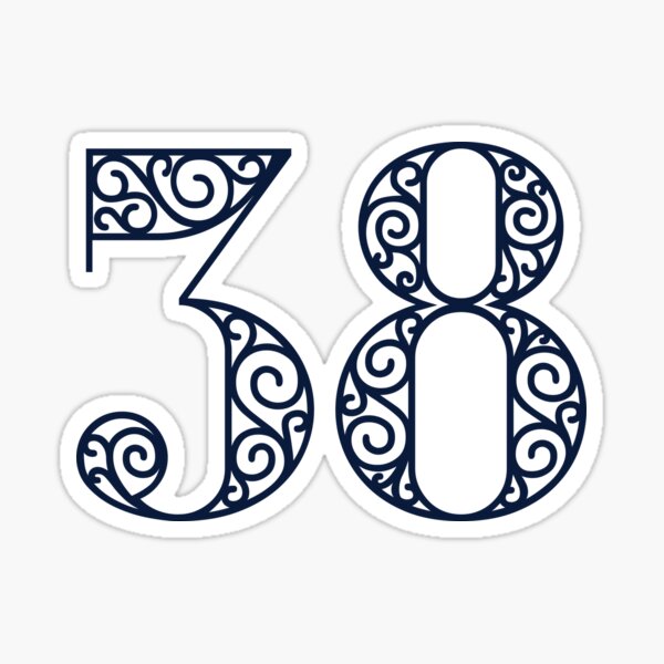 "38 Beautiful Font" Sticker for Sale by trendingatees | Redbubble