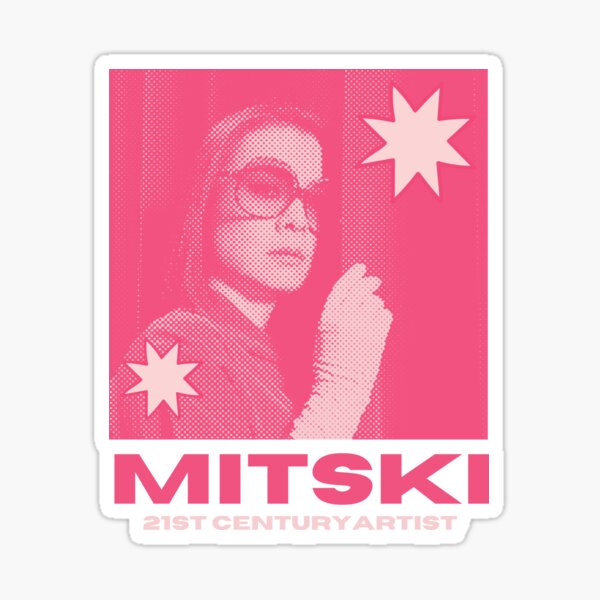 "Mitski Pink Portrait" Sticker by etherealpink | Redbubble