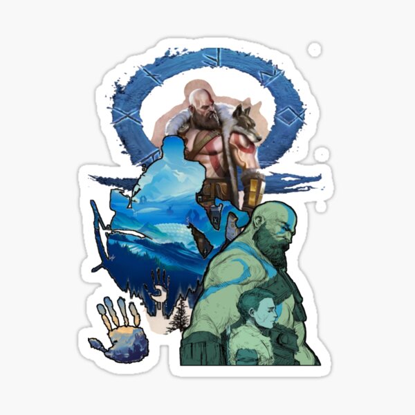 "God Of War Ragnarok - Kratos| Perfect Gift" Sticker for Sale by ...