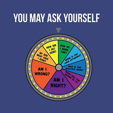 "You May Ask Yourself 80s Music Retro Lyrics Pie Chart Funny" Classic T ...