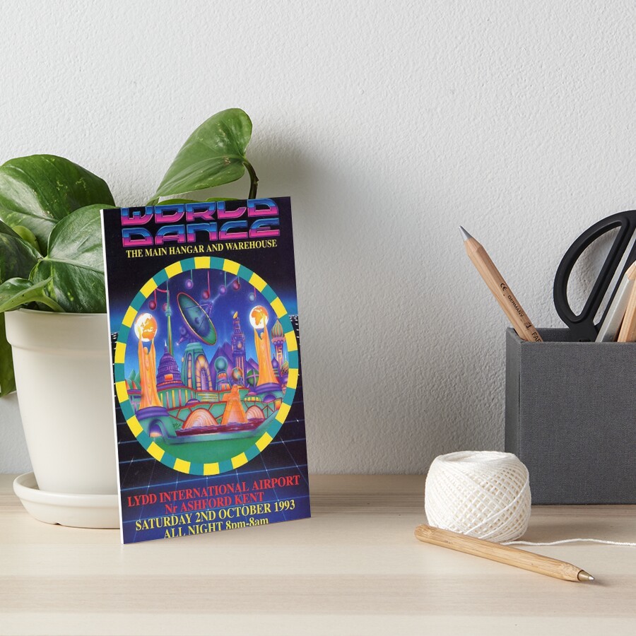 "vintage 90s rave poster" Art Board Print by 90PSYCH | Redbubble