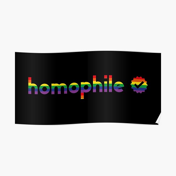 "Verified Homophile" Poster for Sale by a-golden-spiral | Redbubble