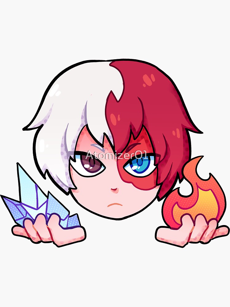 "shoto todoroki" Sticker for Sale by Atomizer01 | Redbubble