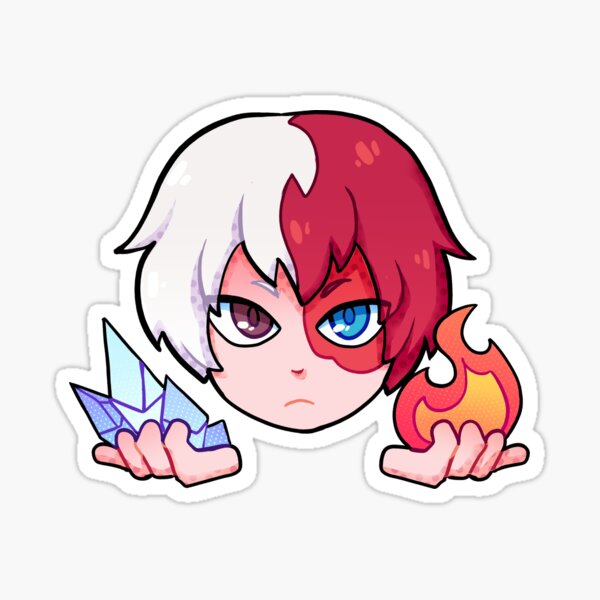 "shoto todoroki" Sticker for Sale by Atomizer01 | Redbubble