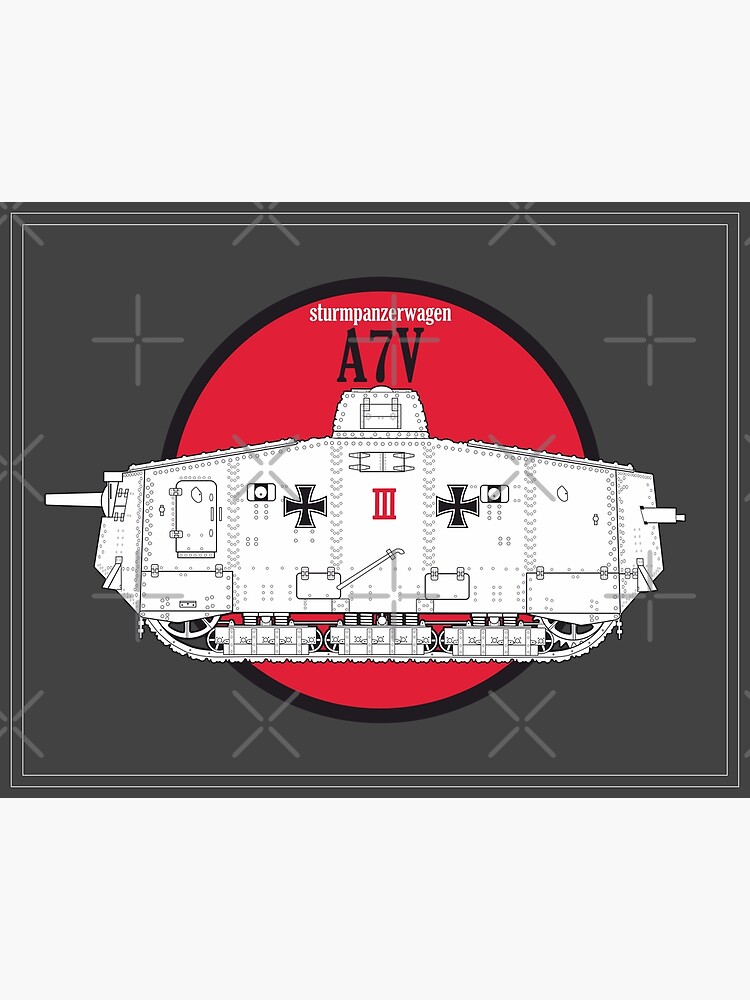 "The best for the tank lover! WW1 German A7V tank" Poster by FAawRay ...