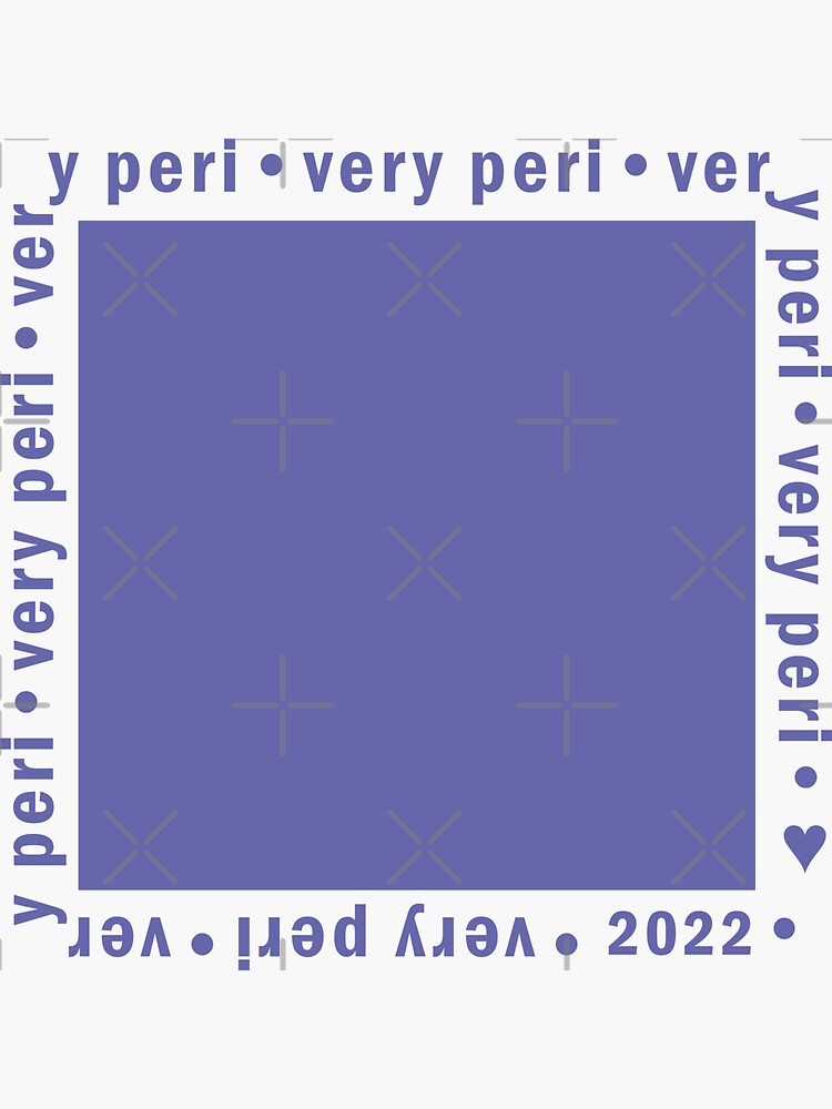 "Pantone Color of the Year 2022 Very Peri Swatch Periwinkle Blue ...