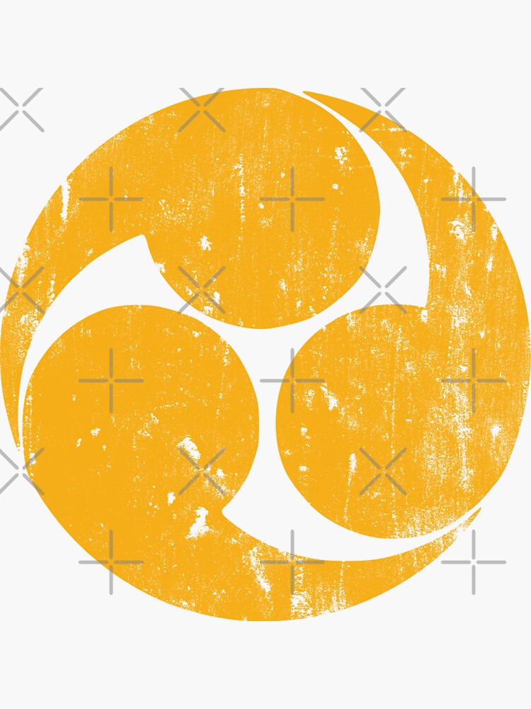 "Japanese samurai clan Kobayakawa Logo " Sticker by blindninja | Redbubble