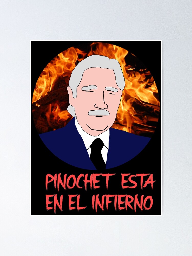 "Pinochet In Hell Spanish Cartoon" Poster by KJCasey1982 | Redbubble