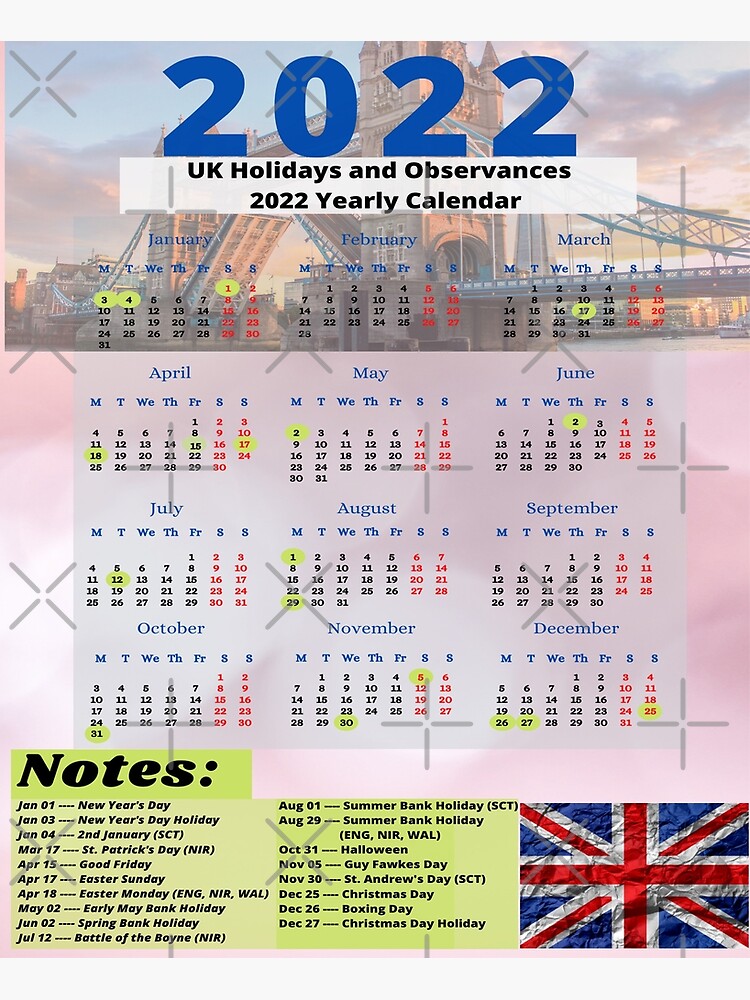 "2022 calendars. Uk" Photographic Print for Sale by DesignMod | Redbubble
