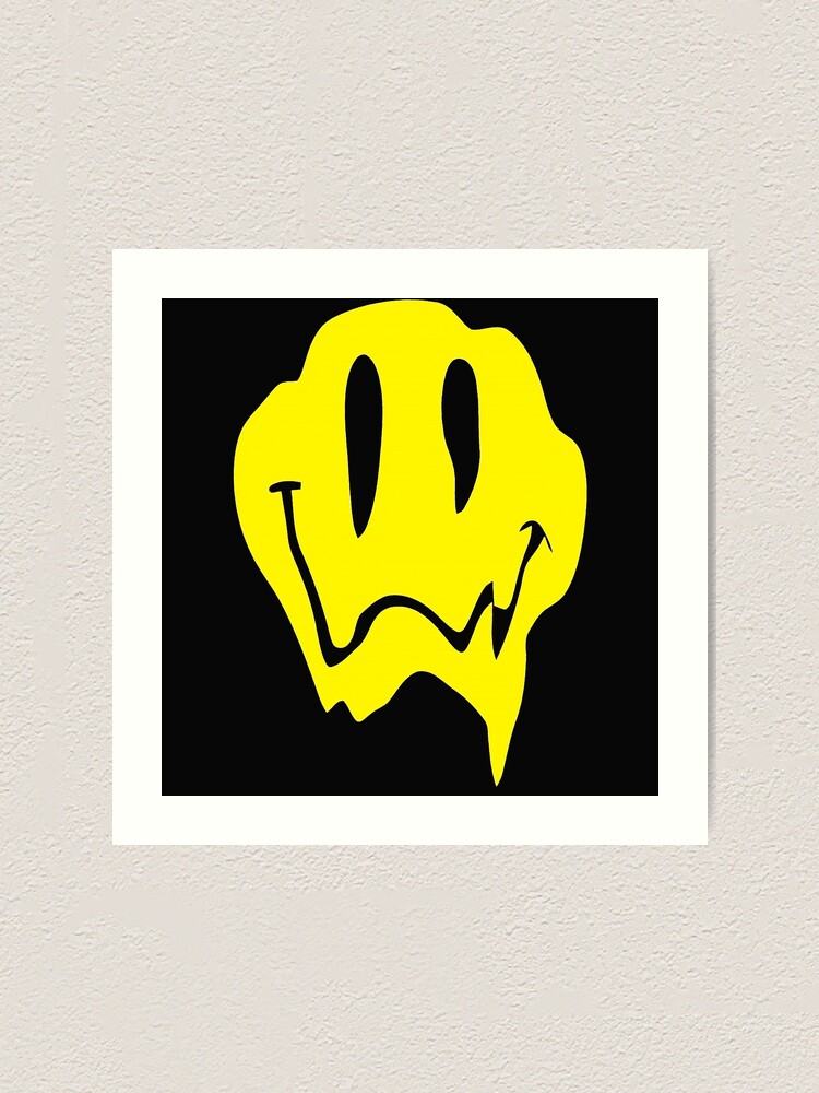 "Acid Smiley Face" Art Print for Sale by dripszn | Redbubble