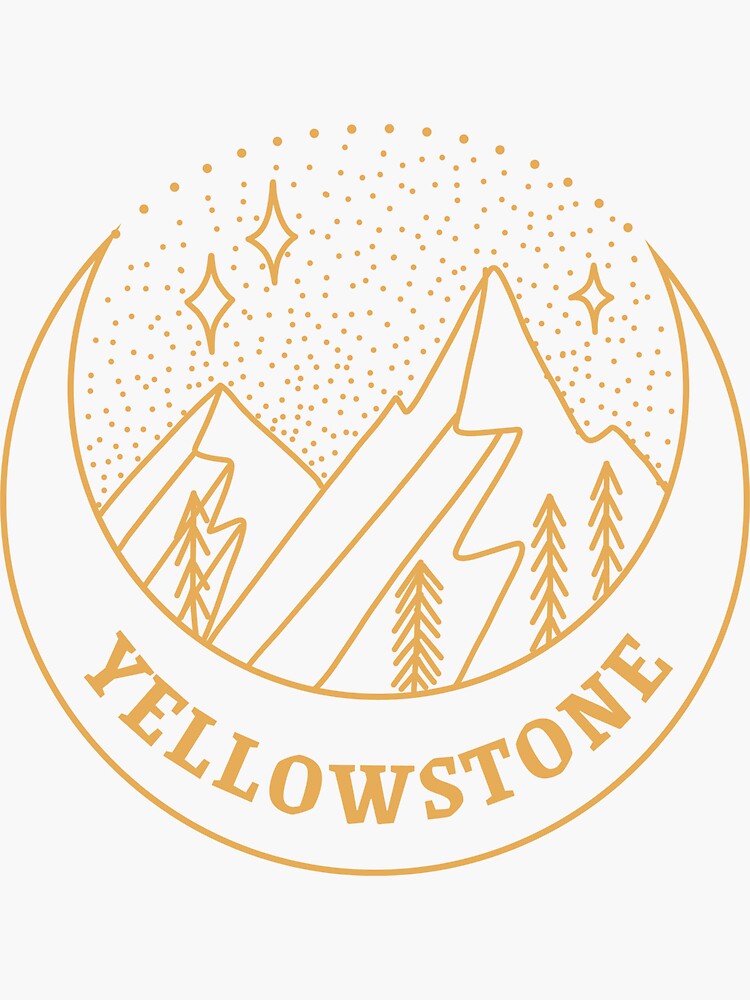 "Yellowstone Logo" Sticker by polygem | Redbubble