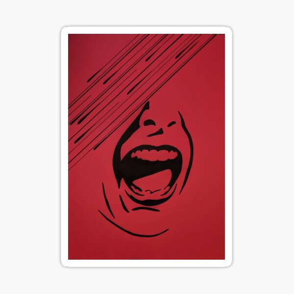 "Psycho Poster" Sticker for Sale by Neminem363 | Redbubble