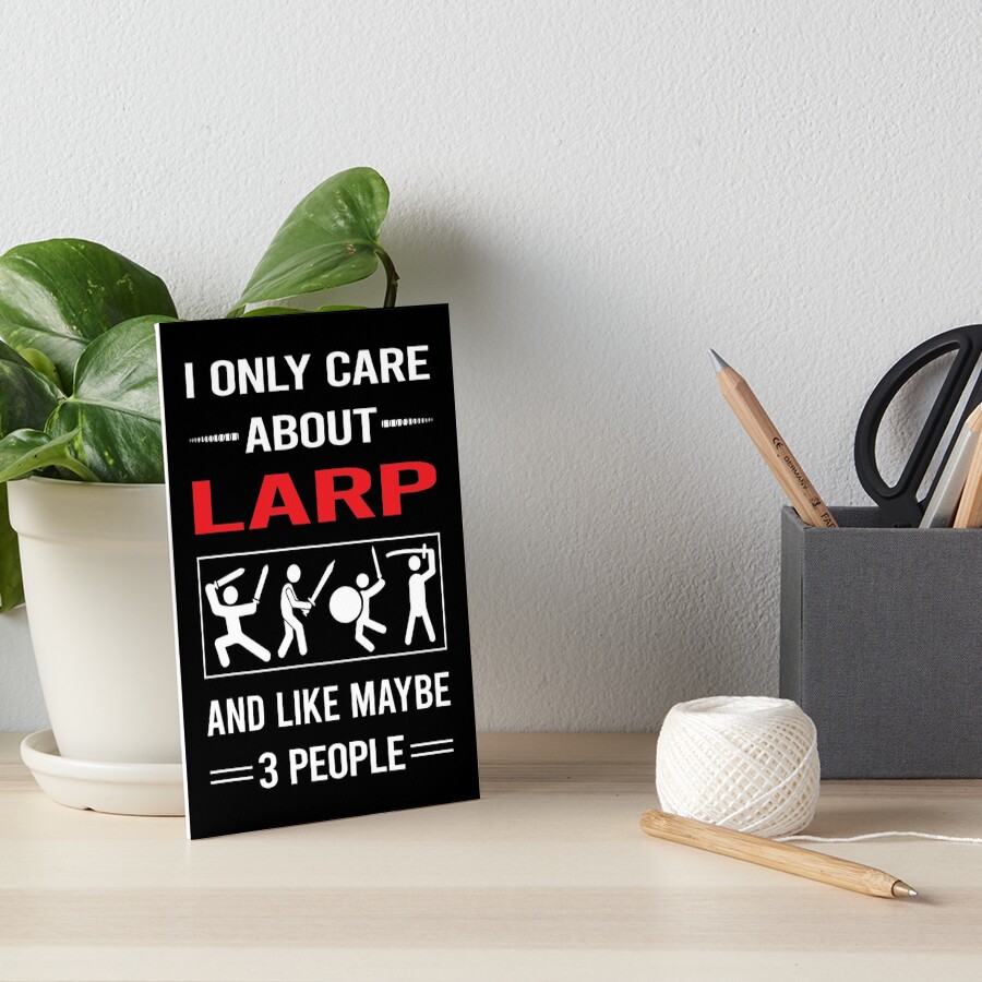 "Funny 3 People Larp Larping RPG Roleplay Roleplaying Role Playing" Art ...