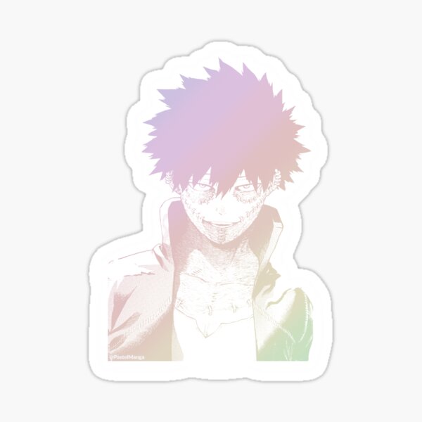 "Pink Pastel dabi Manga Sticker MHA" Sticker by PastelManga | Redbubble