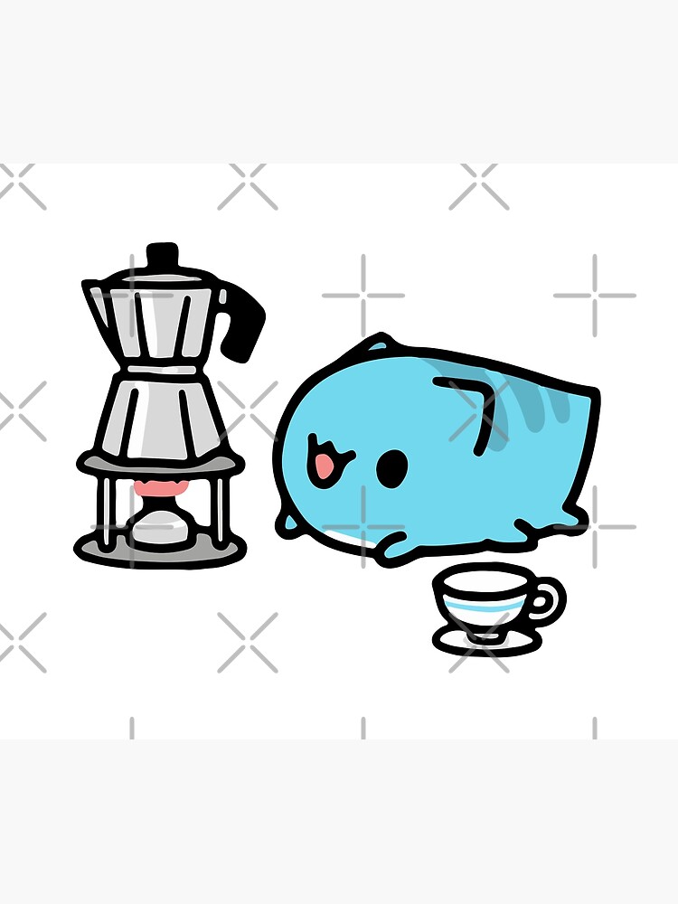 "Coffee cat, Comic Cat, Bugcat Capoo" Poster for Sale by dev-ilyass ...