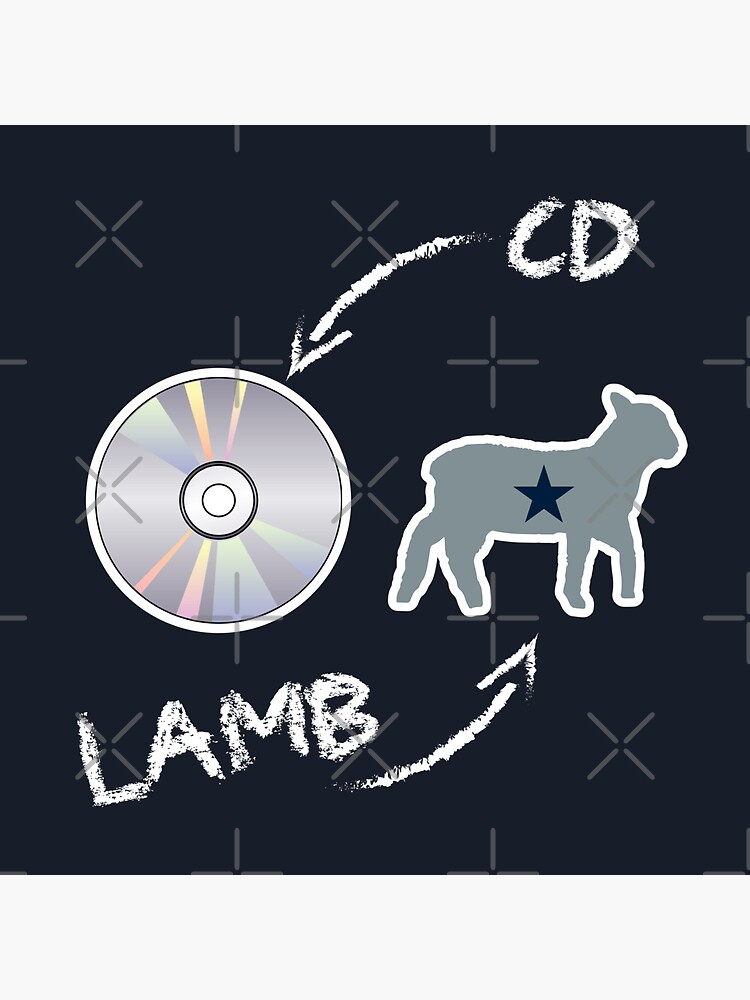 "CD LAMB" Sticker for Sale by TLW716 | Redbubble