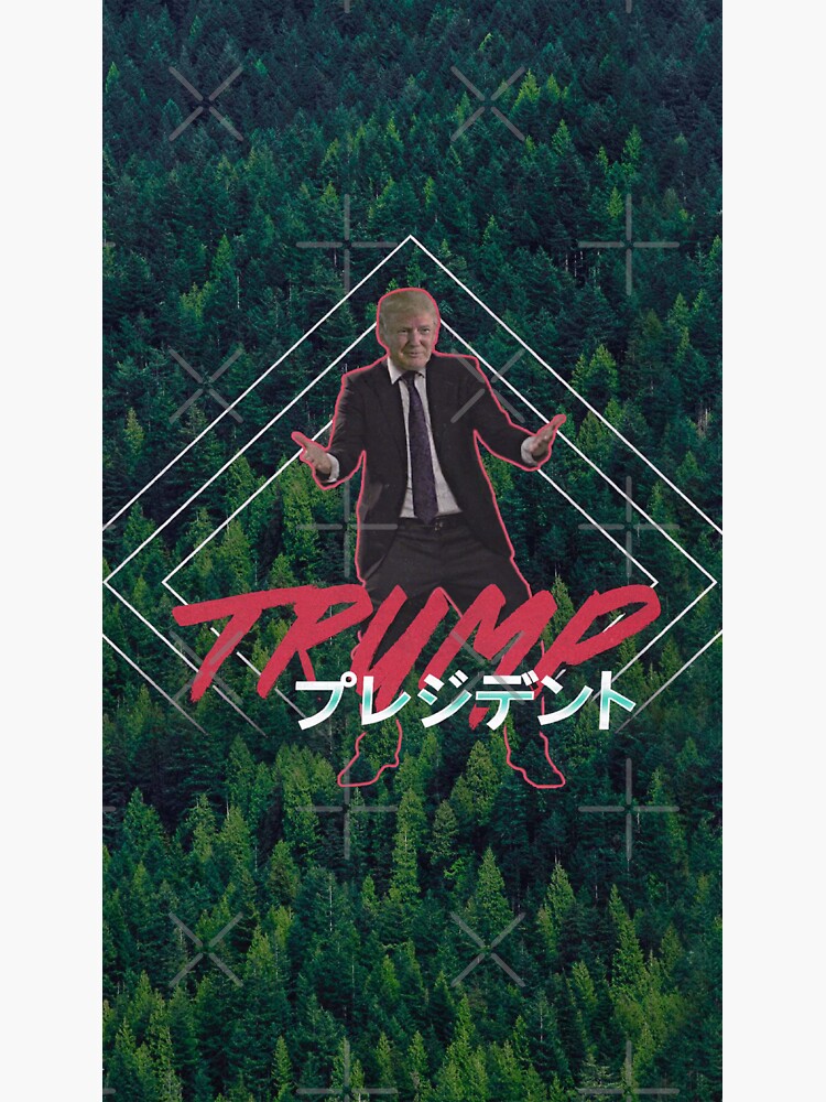 "Vaporwave Trump" Sticker for Sale by dild0g | Redbubble