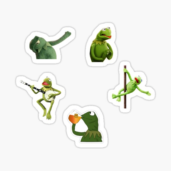 "Kermit memes" Sticker for Sale by Aizyshop | Redbubble