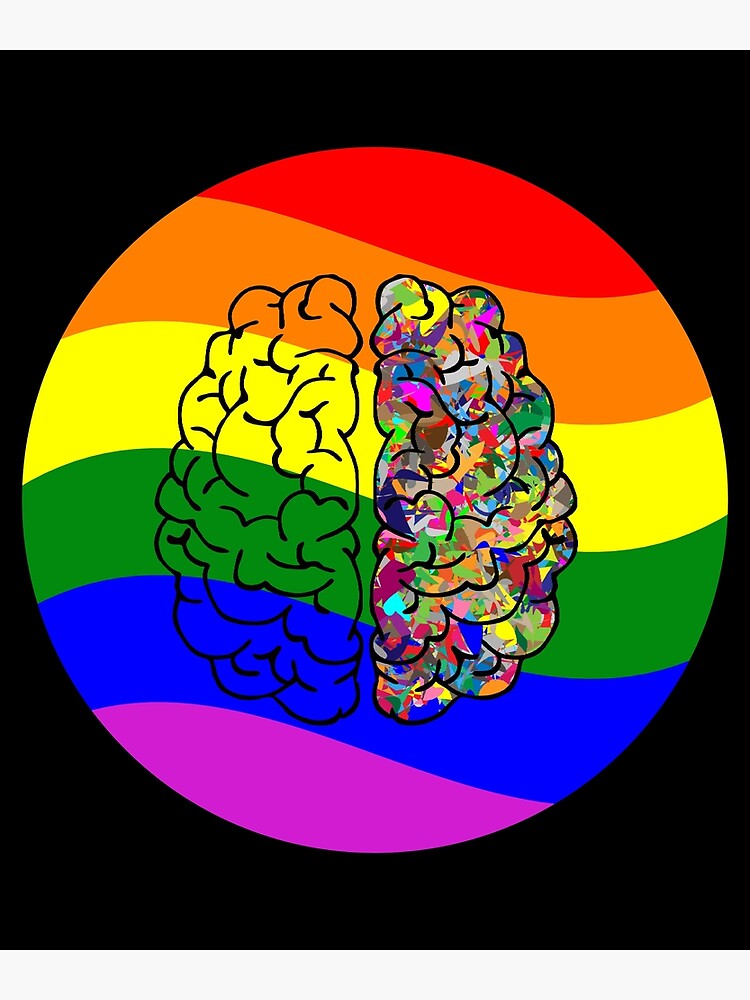 "LGBTQ PRIDE - Brains" Poster for Sale by Pride-Arts | Redbubble