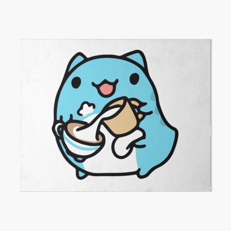 "Coffee cat, Comic Cat, Bugcat Capoo" Art Board Print by dev-ilyass ...