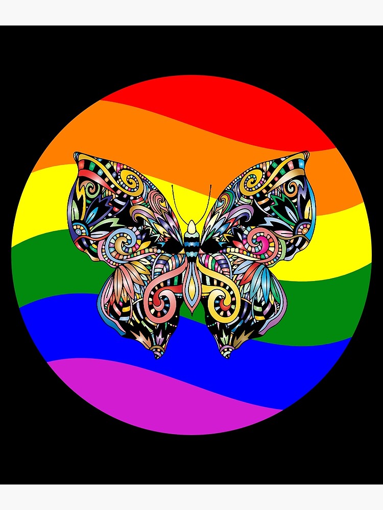 "LGBTQ Pride - Butterflies" Poster for Sale by Pride-Arts | Redbubble