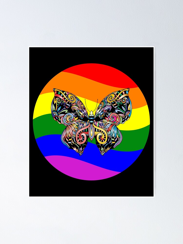 "LGBTQ Pride - Butterflies" Poster for Sale by Pride-Arts | Redbubble