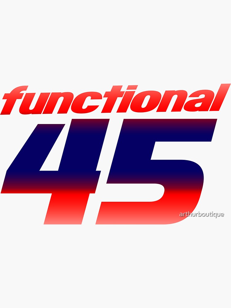 "F45 Functional 45 Gym Gradient" Sticker for Sale by arthurboutique ...