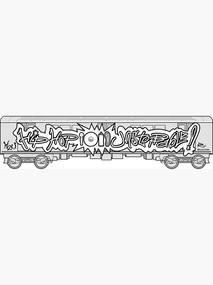 "H2U Icon: Train Graffiti “HipHop Unstoppable”" Poster for Sale by ...