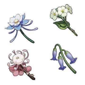 "Liyue flowers pattern Genshin impact fanart " Photographic Print for ...