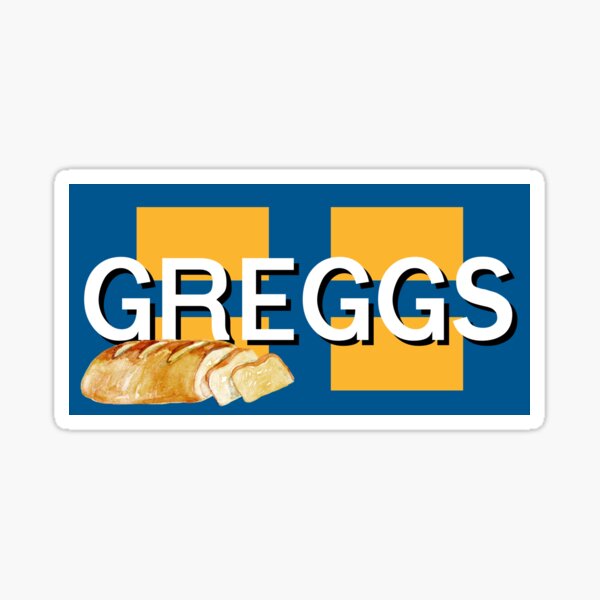 "Greggs design for gift" Sticker by Knikadesign | Redbubble