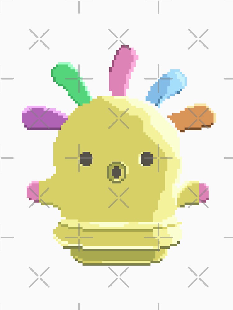 " acnh squeakoid gyroid pixel art - yellow" T-shirt for Sale by ...