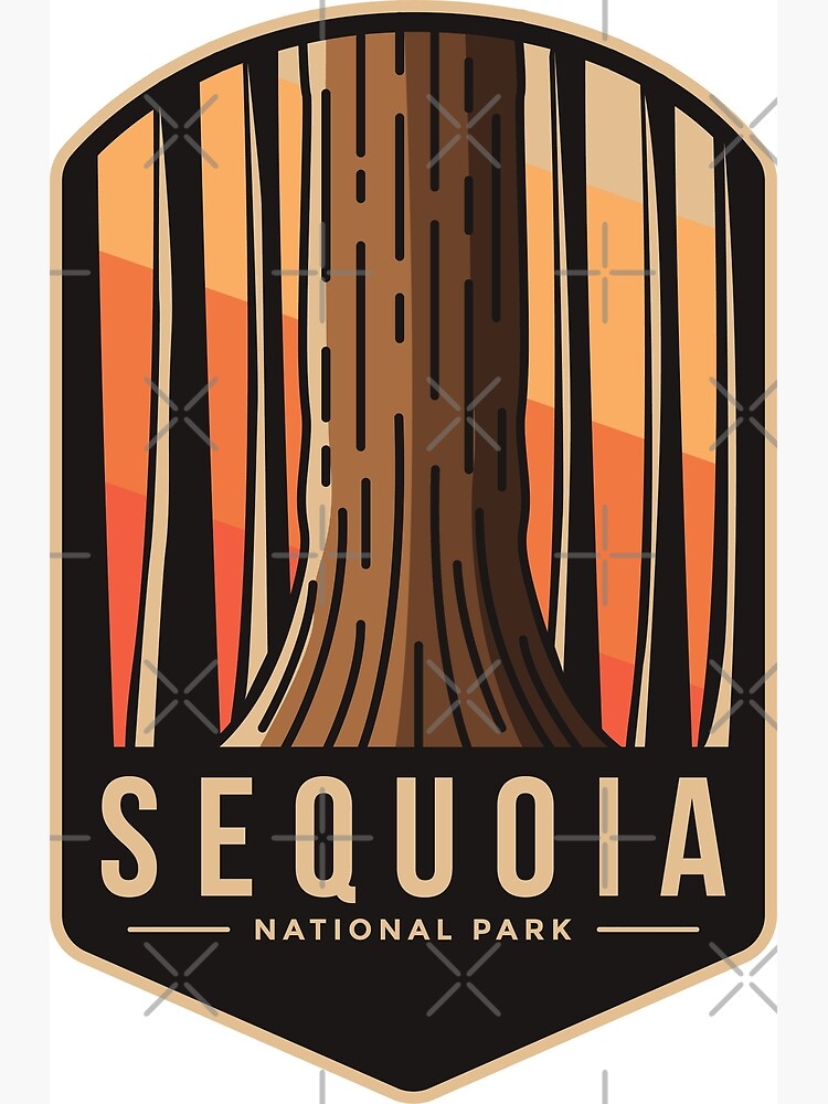 Póster «Emblema del Parque Nacional Sequoia» de flgscountry | Redbubble