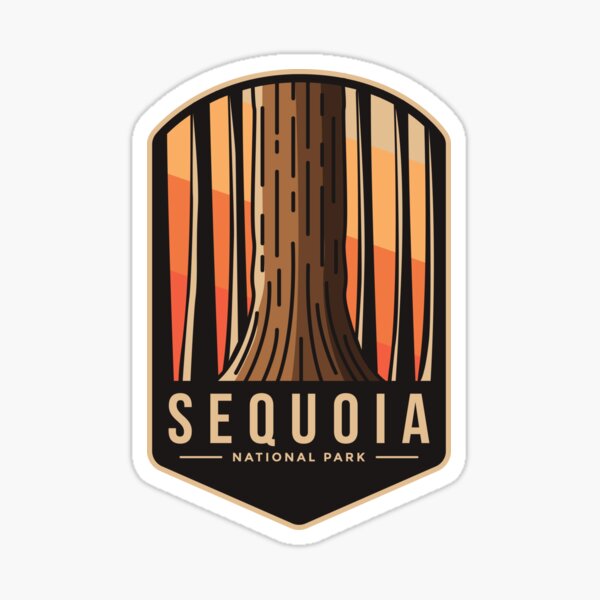 Pegatina «Emblema del Parque Nacional Sequoia» de flgscountry | Redbubble