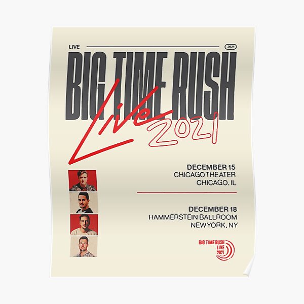 "Btr big time rush btr 2021" Poster by faldiazoco | Redbubble