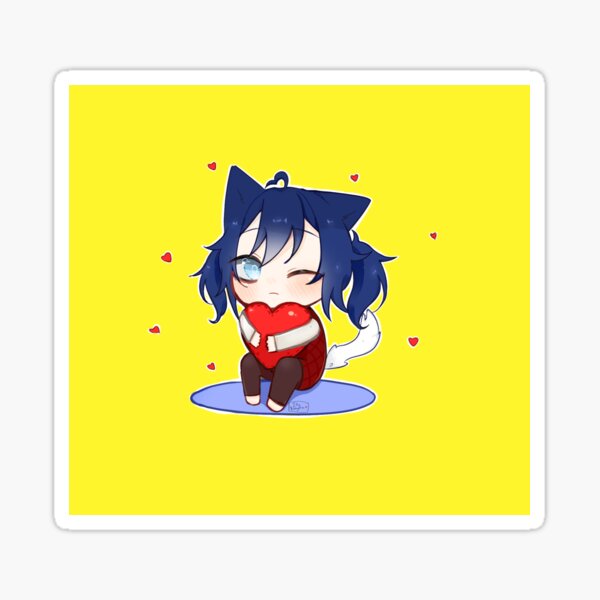Chibi Neko Girl Sticker For Sale By Xdn4yru Redbubble