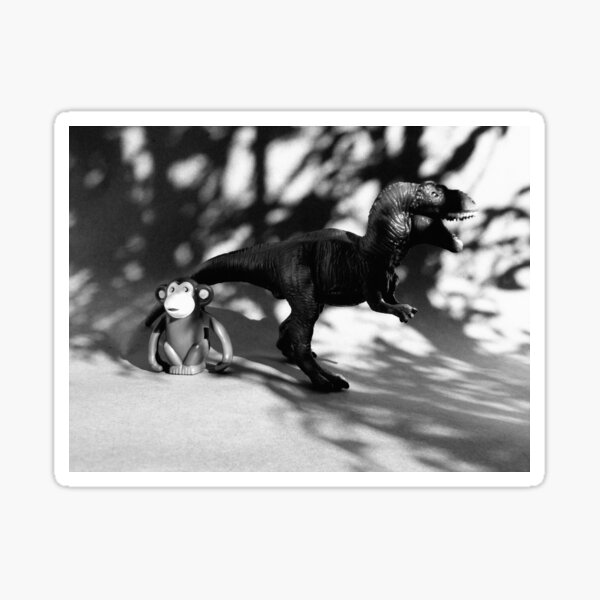 "Pithecophobia (Fear of monkeys and apes)" Sticker by DBMenagerie ...