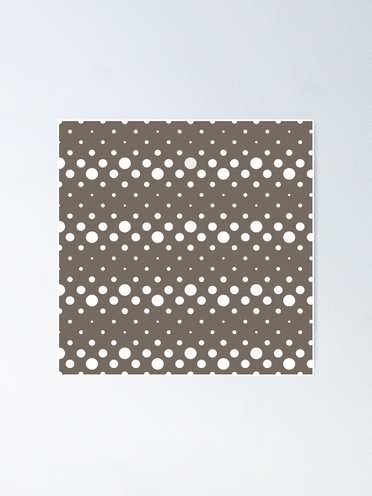 "White spots grey background pattern" Poster for Sale by riccoe-richezza | Redbubble