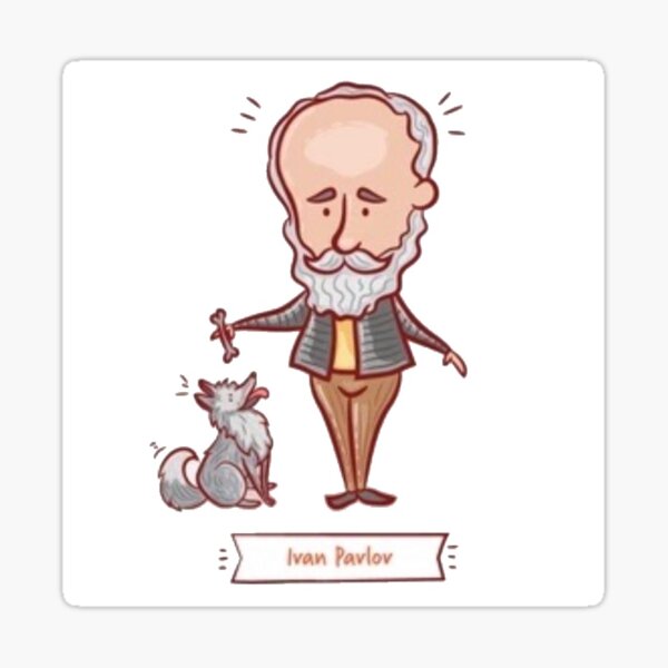 "Ivan Pavlov" Sticker for Sale by riana doodles | Redbubble