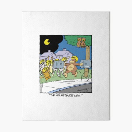 "Heathcliff Garbage Ape Helmets Comic Strip" Art Board Print for Sale ...