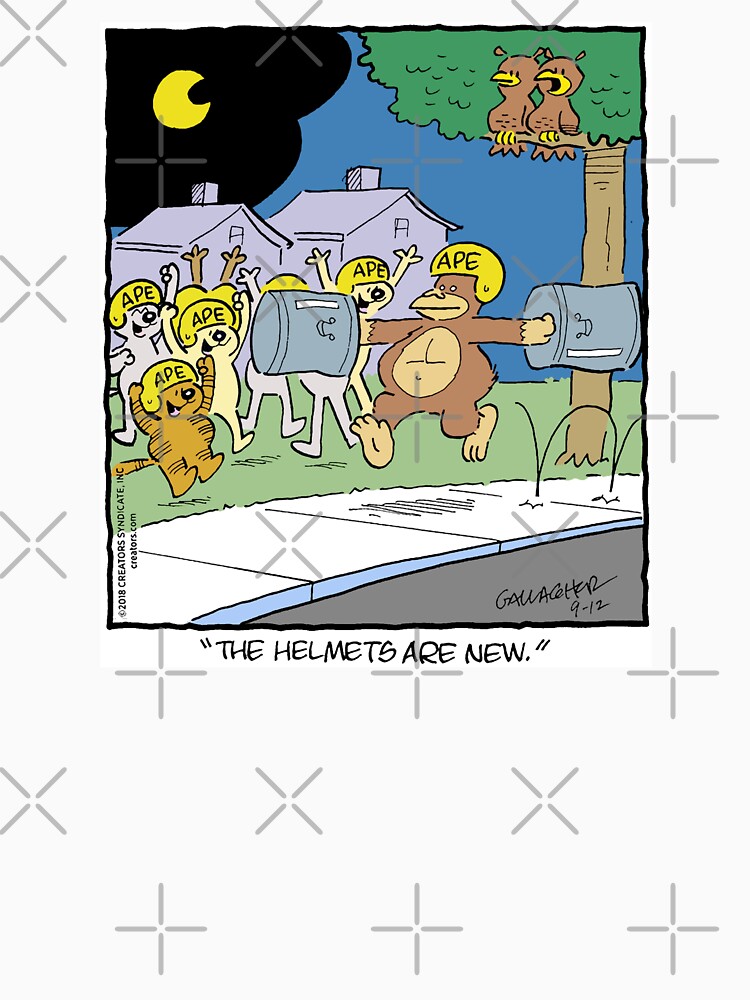 "Heathcliff Garbage Ape Helmets Comic Strip" T-shirt for Sale by ...