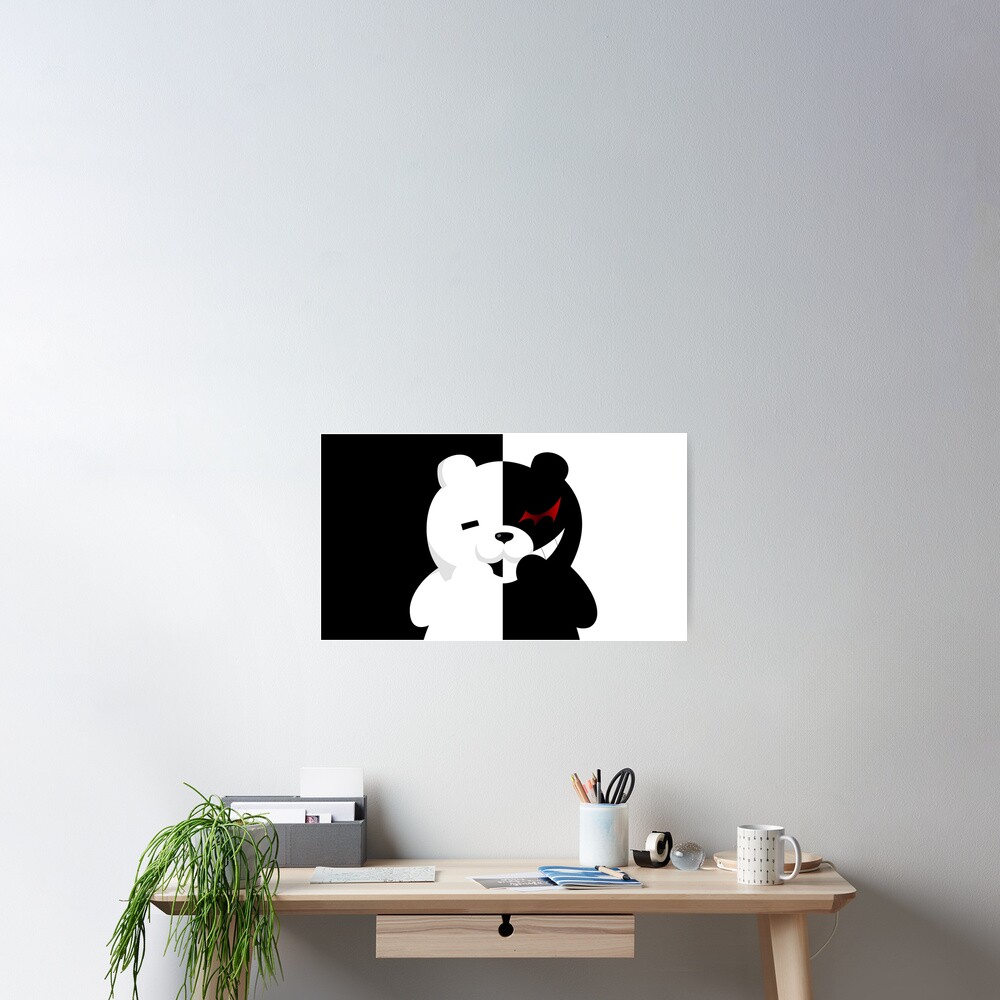 "Monokuma design from the anime Danganronpa " Poster for Sale by BDartz ...