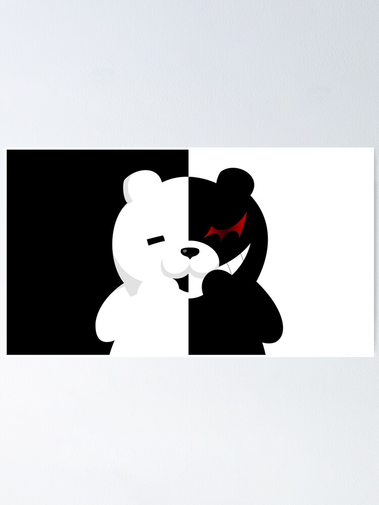 "Monokuma design from the anime Danganronpa " Poster for Sale by BDartz ...