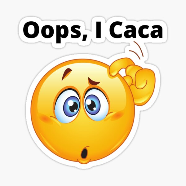 "oops, i caca Tee T-Shirt" Sticker for Sale by amine257 | Redbubble