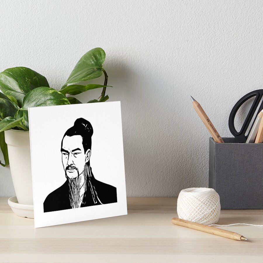 "Mozi Vector | Chinese Mohism philosopher line art" Art Board Print by ...