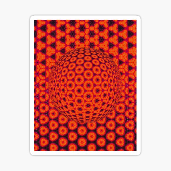 "Kaleidoscope Sphere" Sticker by ArtsyPrincess | Redbubble