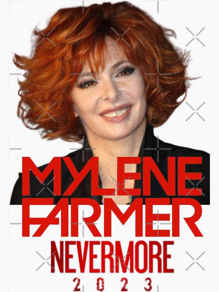 "Mylène Farmer nevermore" Sticker by articoss | Redbubble